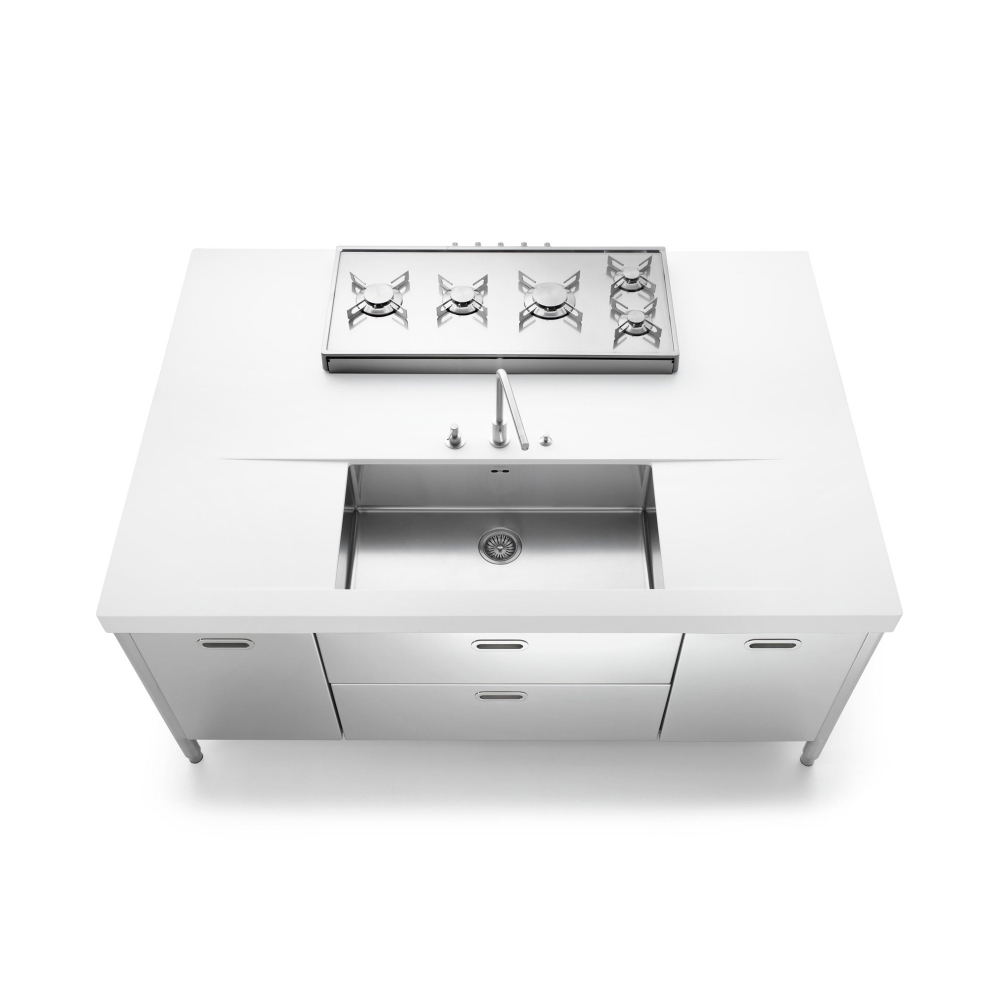 Alpes Inox Cucina ad isola - Composizione 1