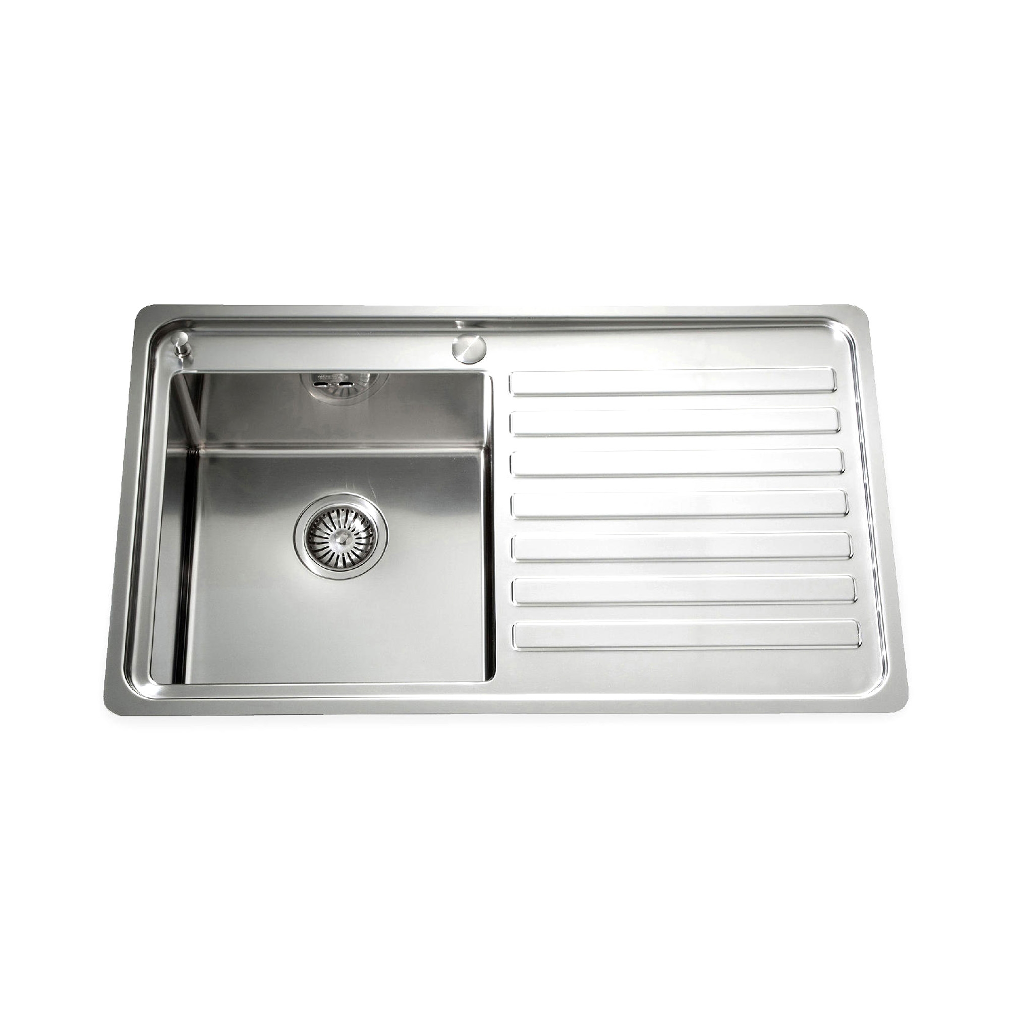 Alpes Inox Lavello da incasso LFPS 587/1V1S cm. 51x87