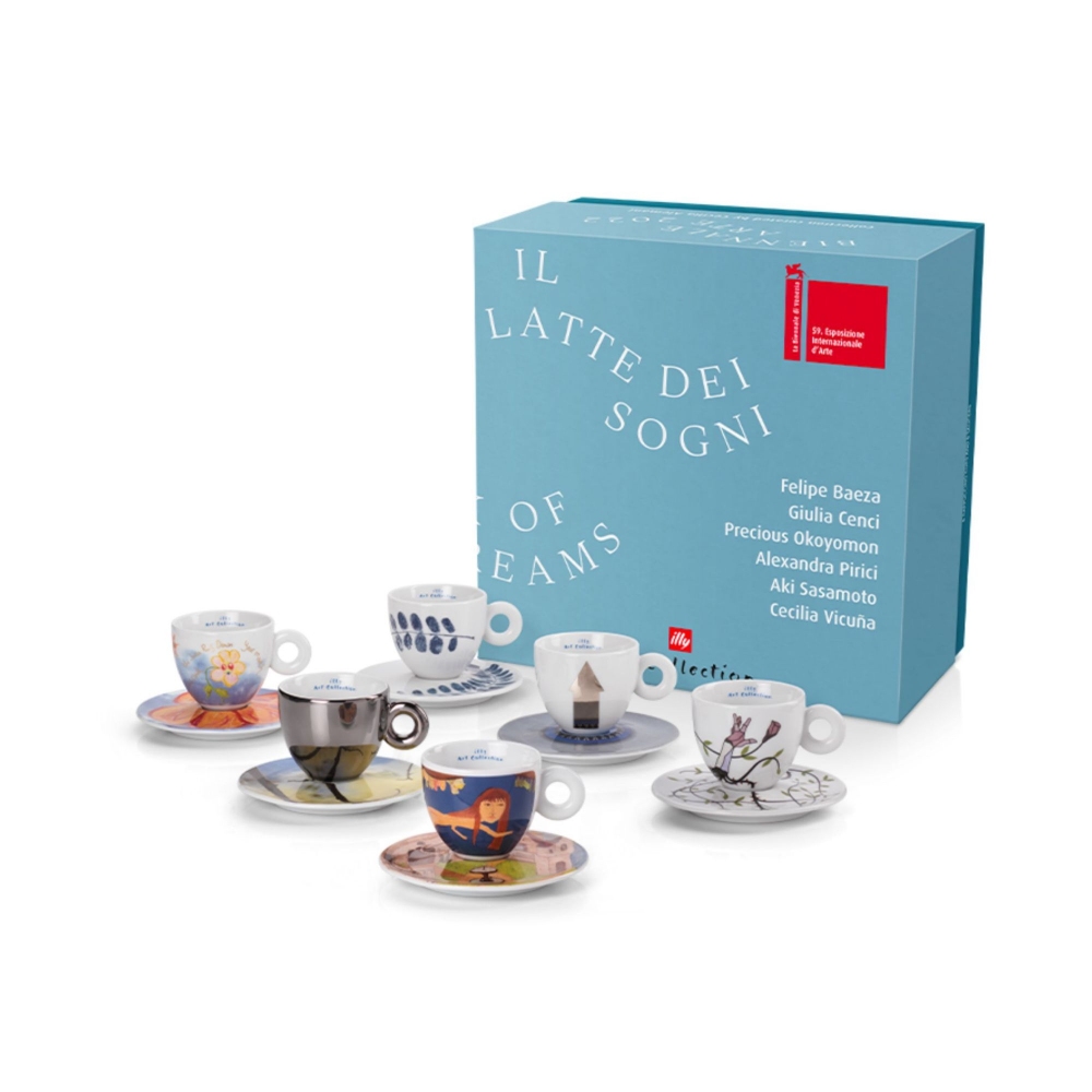Illy Set of 6 cappuccino cups - the Illy Art Collection for the 2022 ...