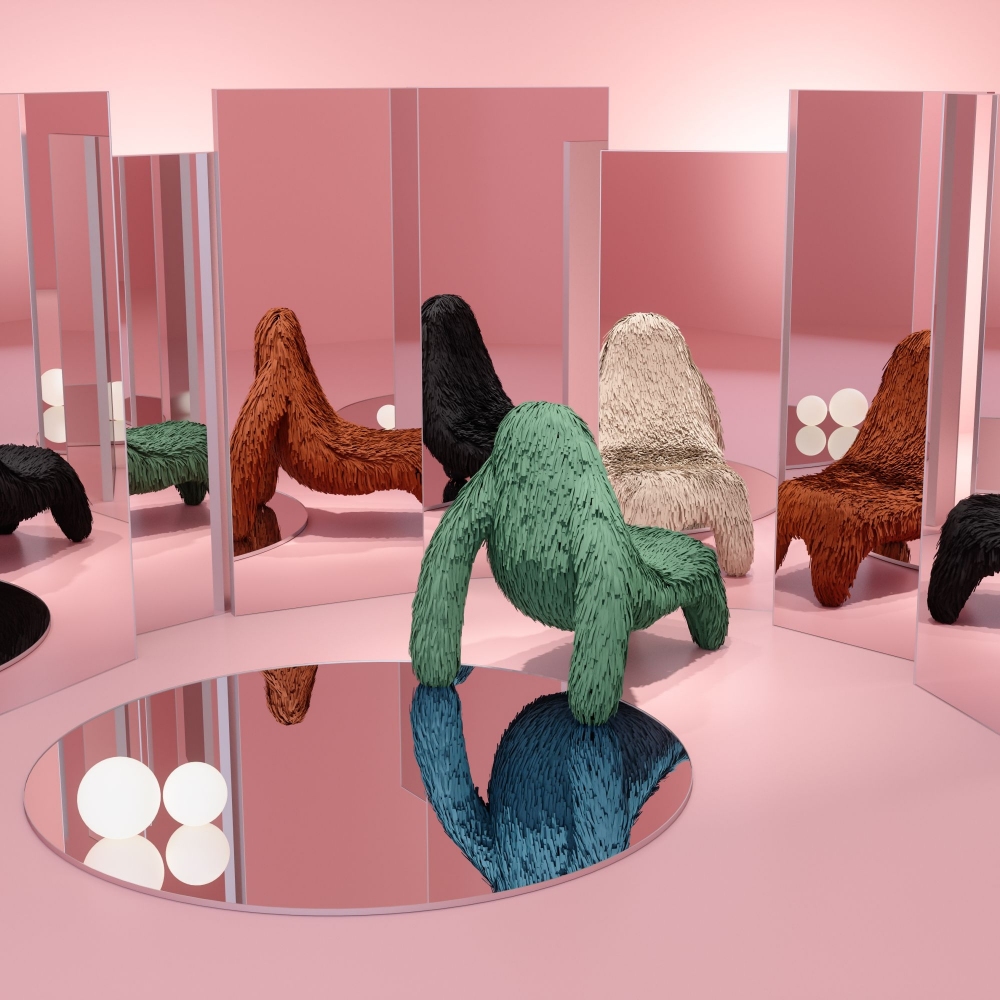 Scarlet Splendour Gorilla Chair - Forest Collection