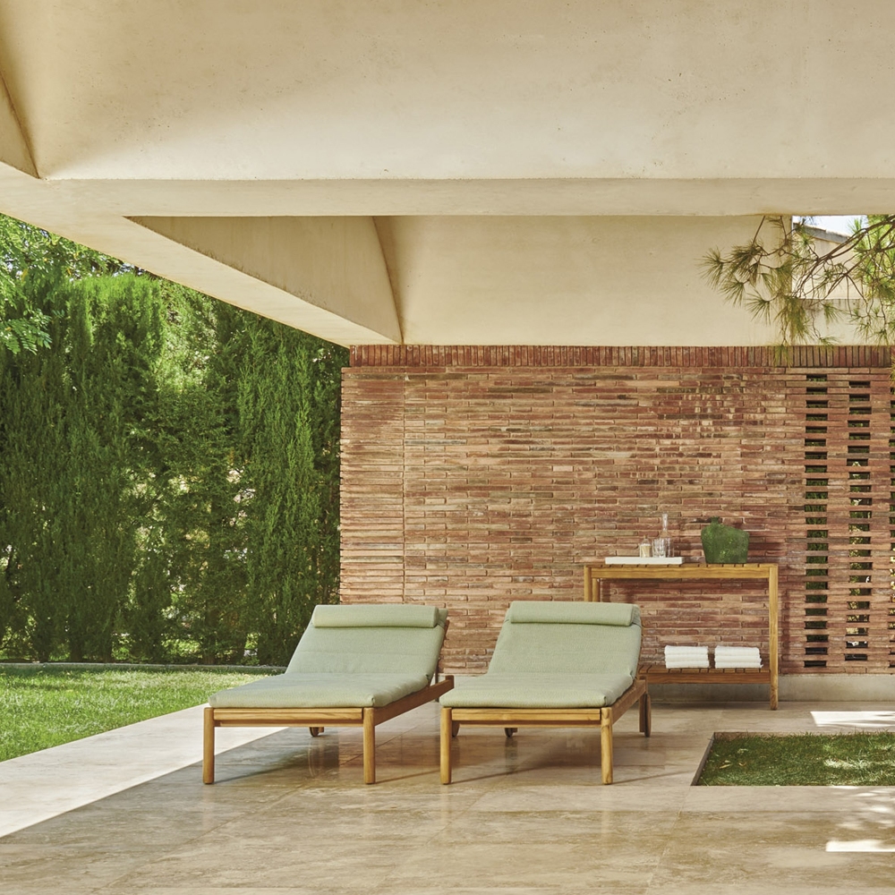 Varaschin Lettino outdoor con ruote Barcode