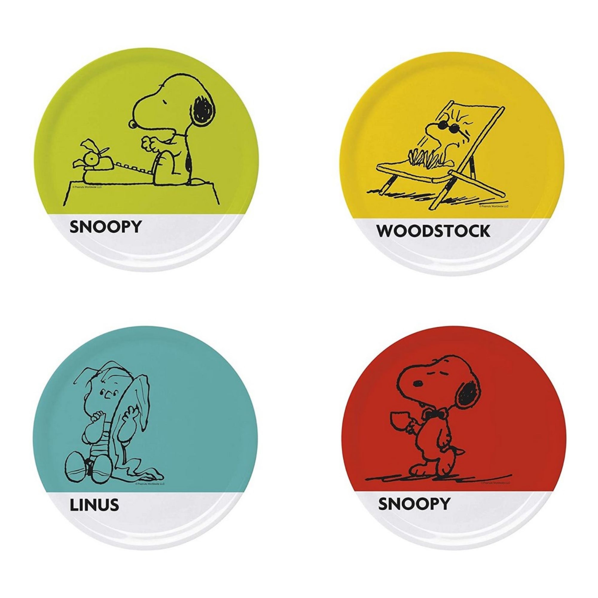 Excelsa 4 Peanuts Pizza Plates