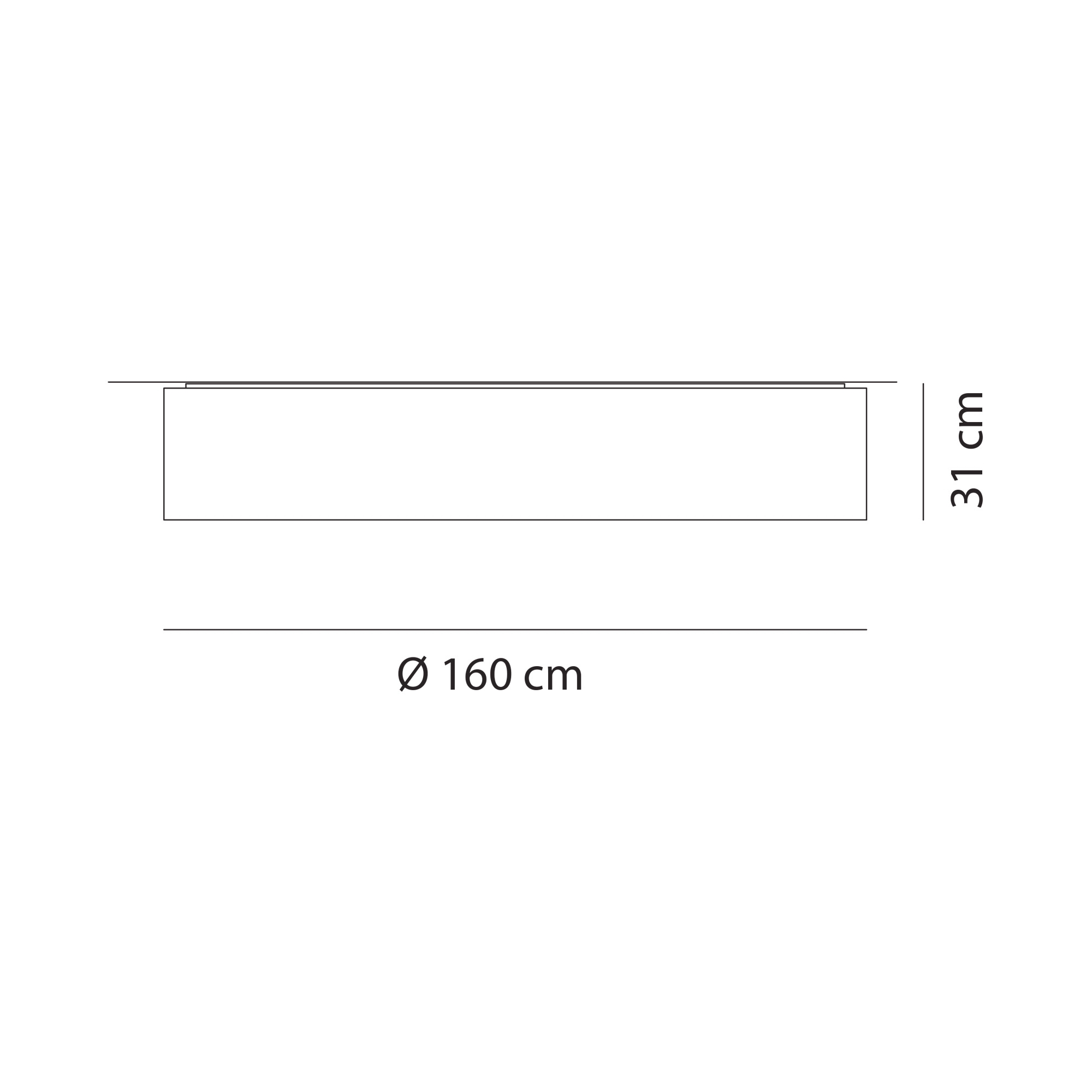 Axolight Skin ceiling lamp diam. 160 cm