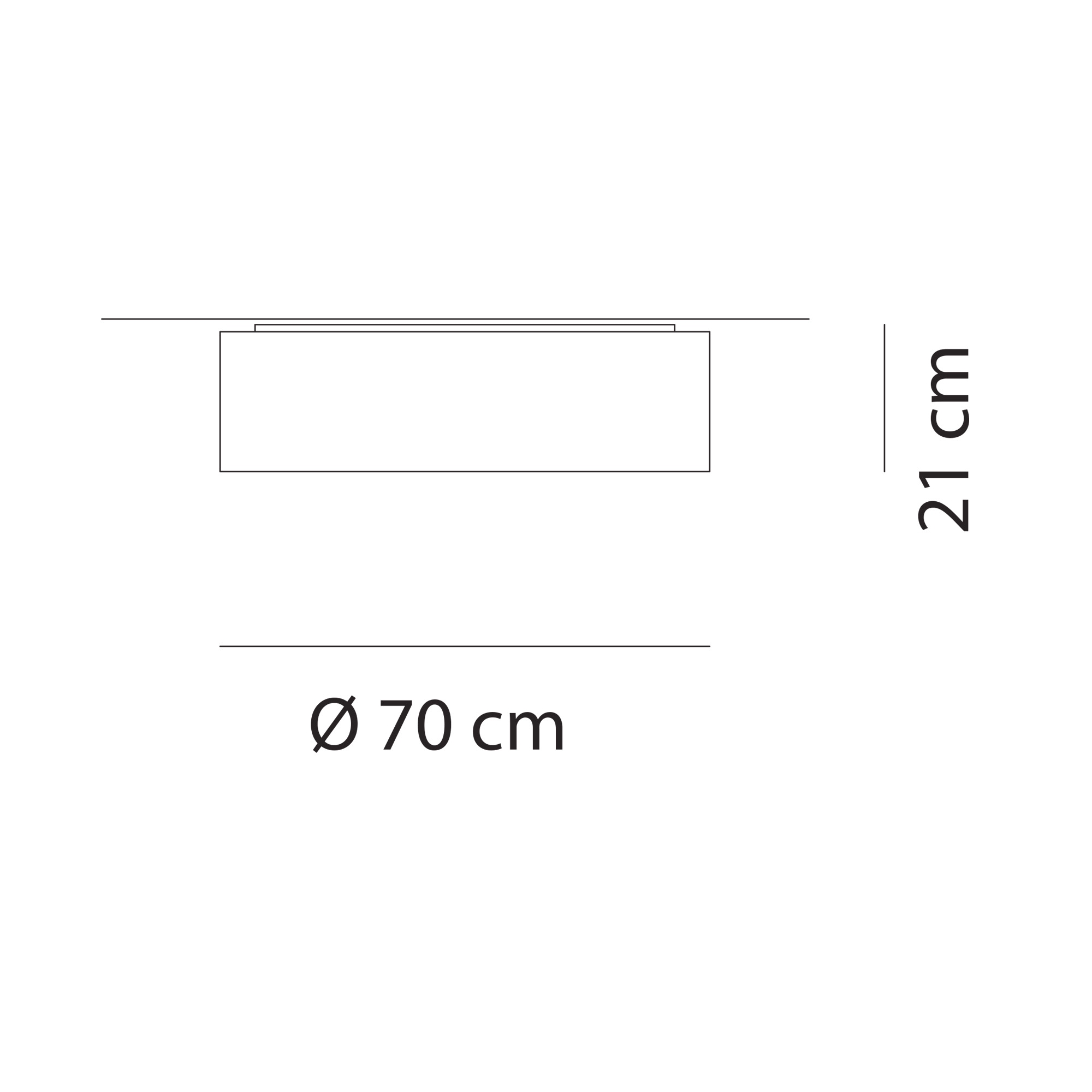 Axolight Skin ceiling lamp diam. 70 cm