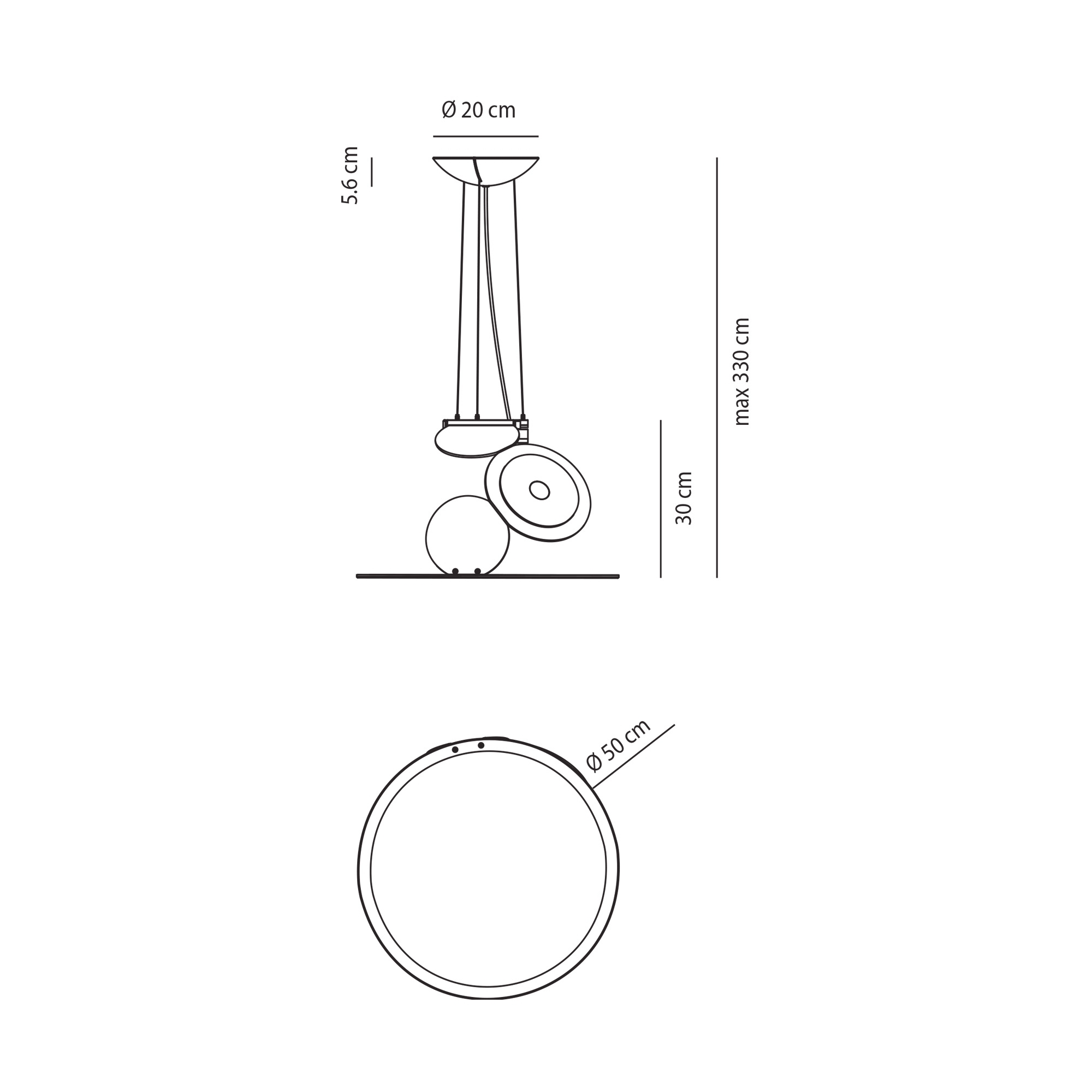 Axolight Cut suspension lamp